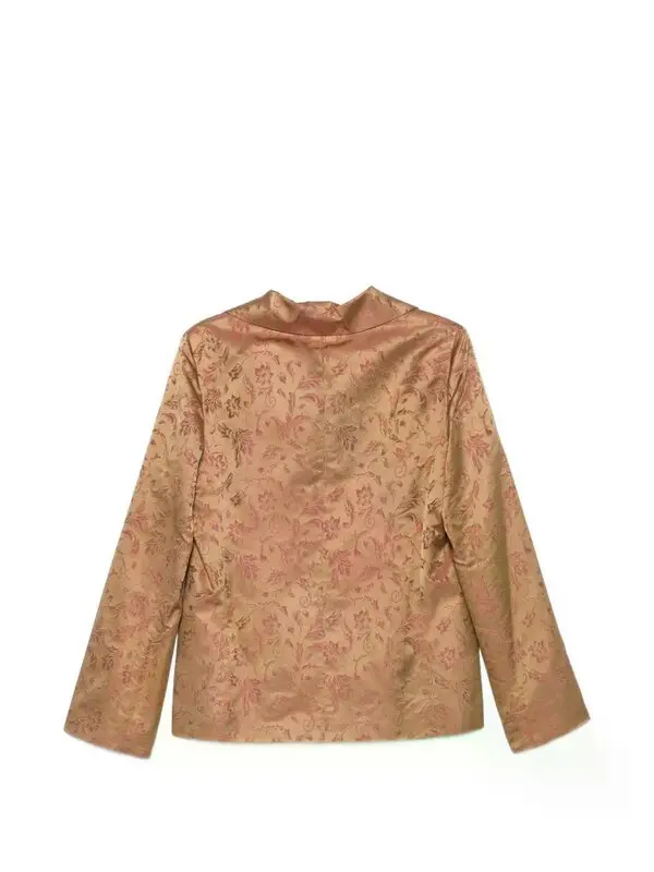 ROMEO GIGLI 2000s Floral-jacquard Jacket