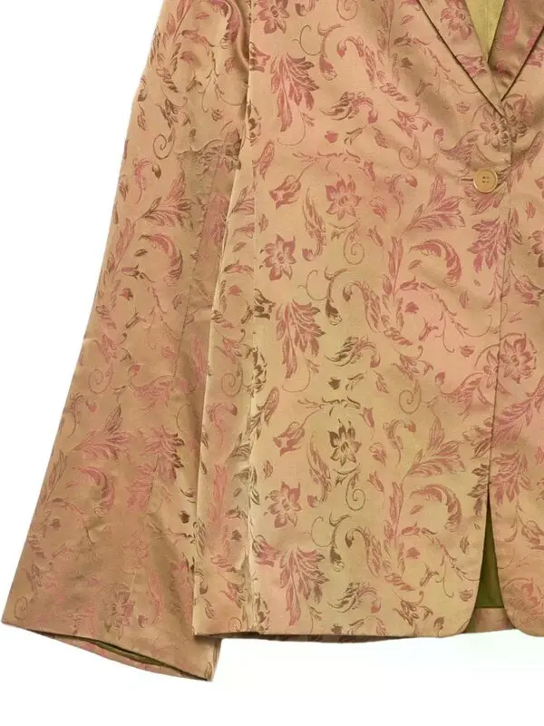 ROMEO GIGLI 2000s Floral-jacquard Jacket