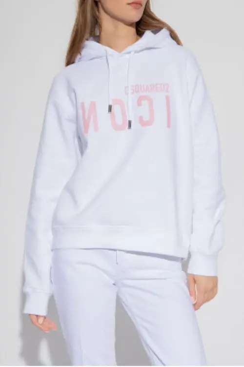 Dsquared2 Icon Printed Drawstring Hoodie