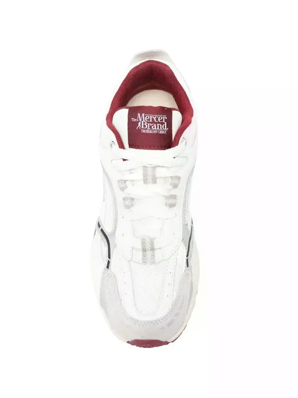 THE MERCER BRAND The Re-run Panelled Mesh Sneakers - White