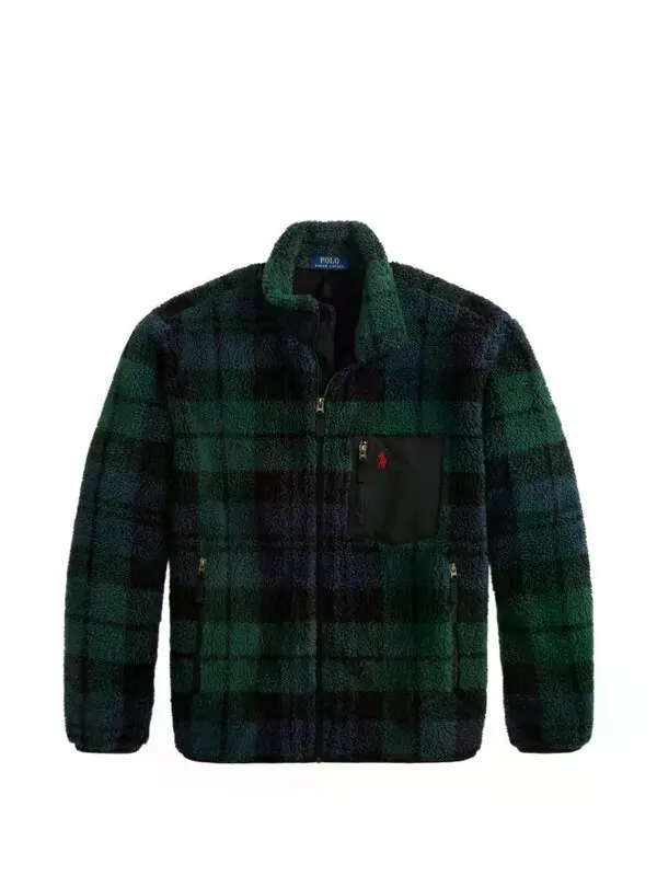 Polo Ralph Lauren Plaid Fleece Sweatshirt - Green