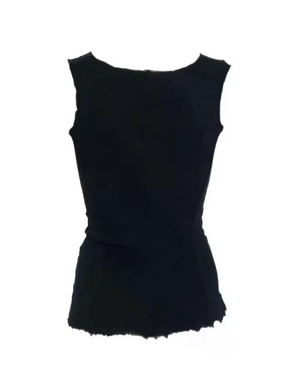 MARC LE BIHAN Raw-edge Panelled Top