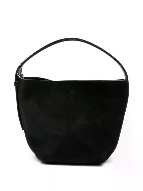 TOTEME Belted Suede Tote Bag - Black