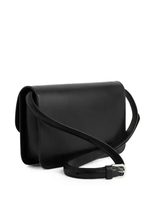 TOTEME T-lock Leather Crossbody - Black