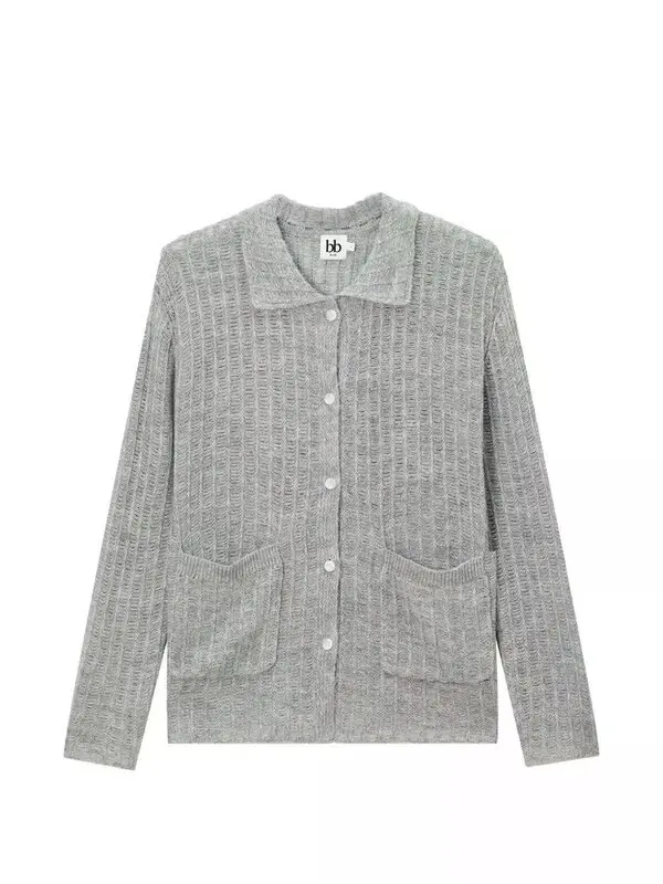 B+AB Ribbed-knit Cardigan