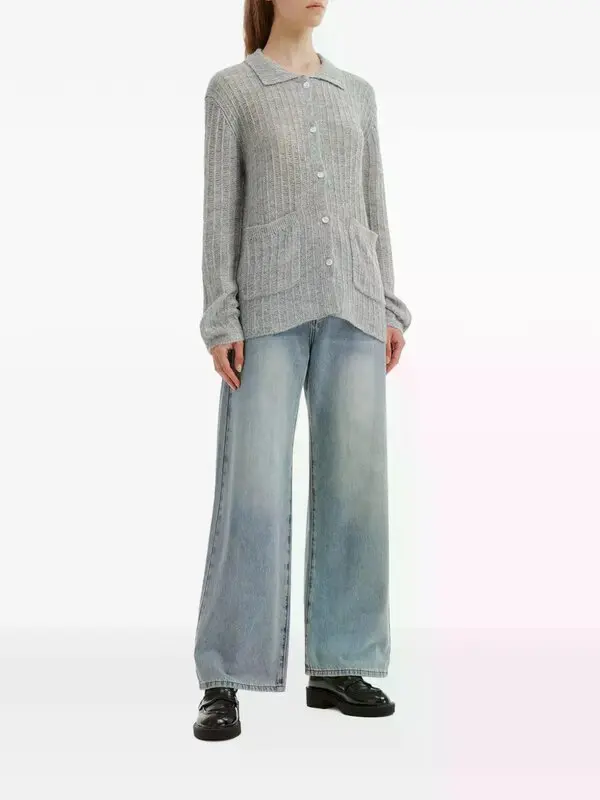 B+AB Ribbed-knit Cardigan