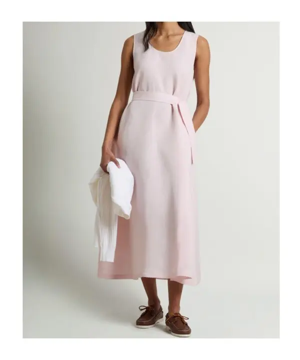 Woolrich Belted Waist Sleeveless Dress