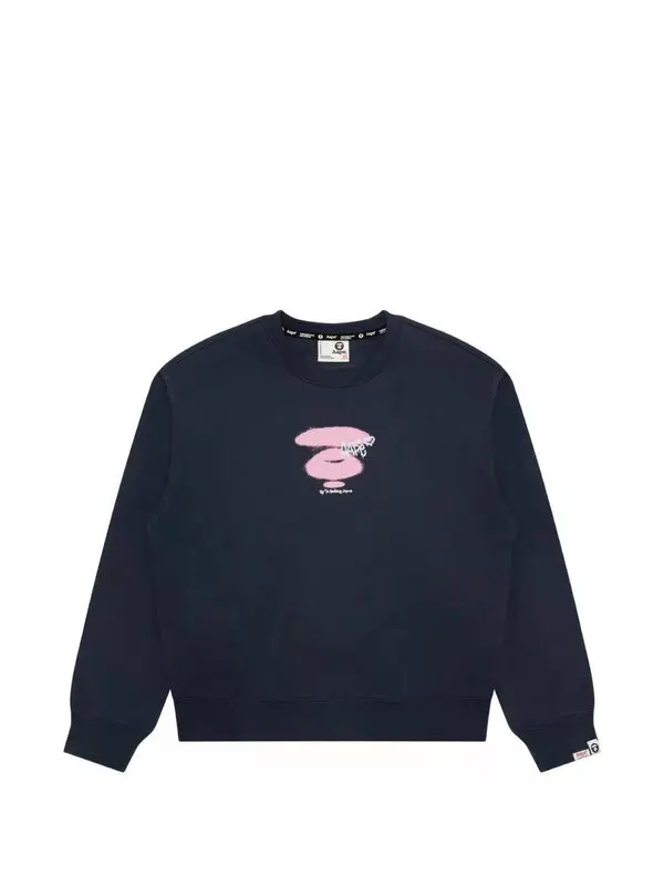 AAPE BY *A BATHING APE Aapeunvs Moonface Sweatshirt - Blue