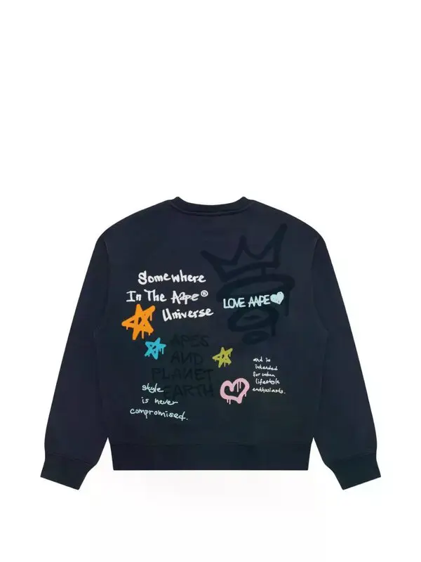 AAPE BY *A BATHING APE Aapeunvs Moonface Sweatshirt