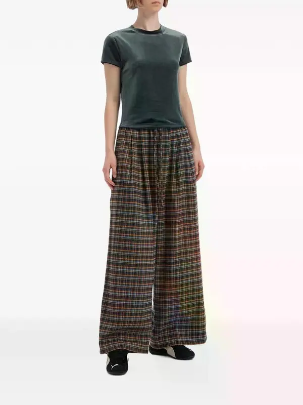 TOUT A COUP Velvet-effect T-shirt - Green