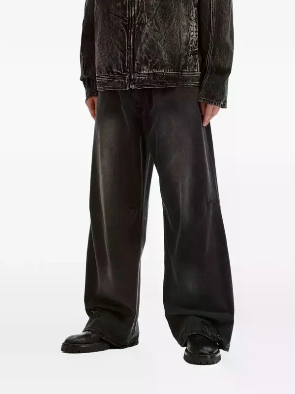 Izzue Distressed Wide-leg Jeans