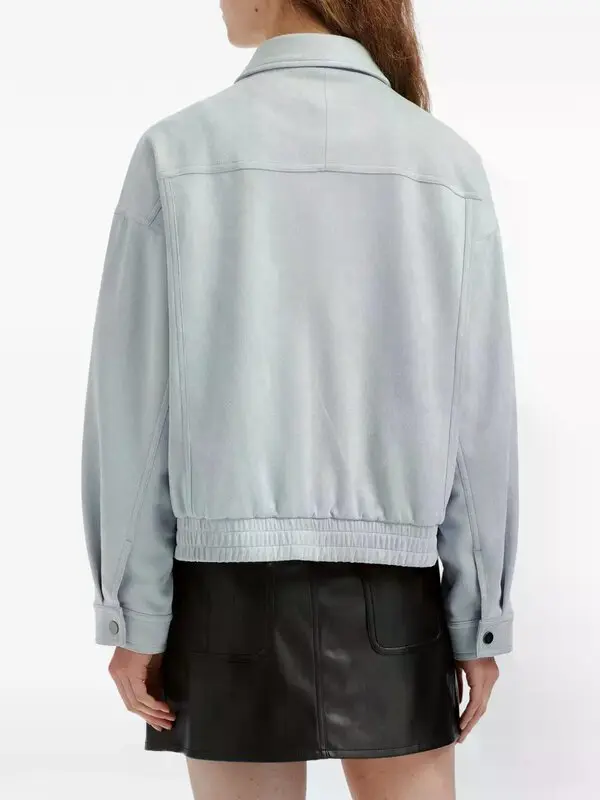 B+AB Suede Effect Elasticated Hem Jacket