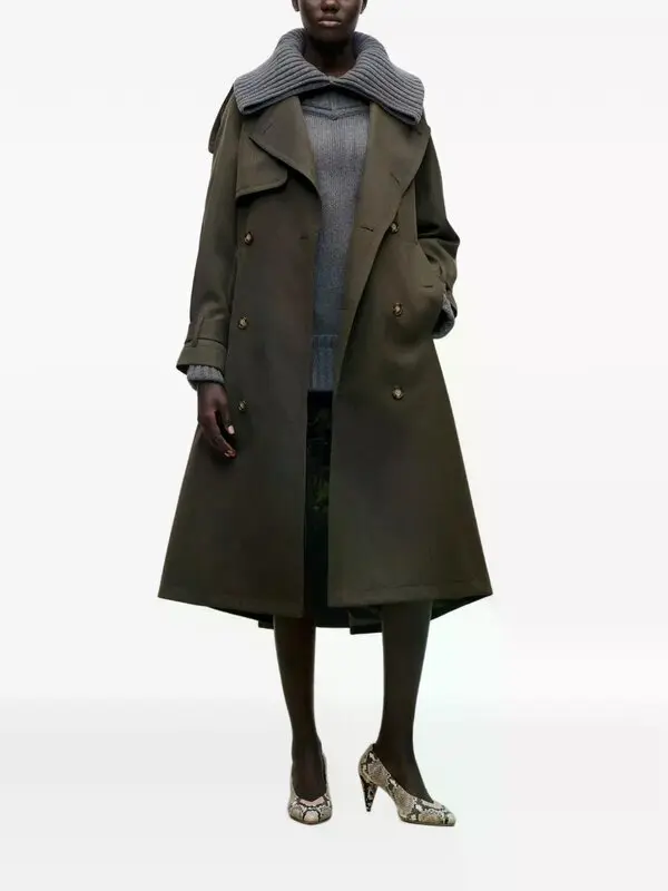 Victoria Beckham Double-breasted Belted Trench Coat