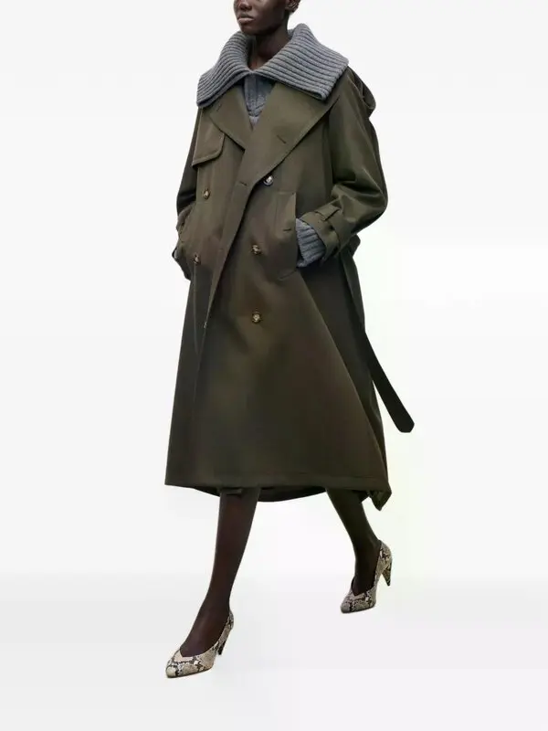 Victoria Beckham Double-breasted Belted Trench Coat