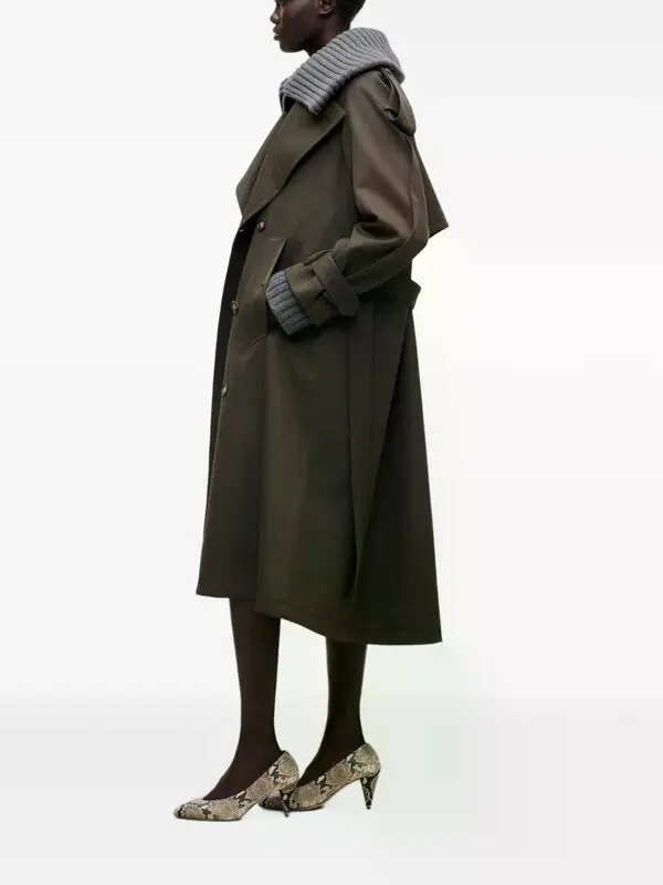 Victoria Beckham Double-breasted Belted Trench Coat