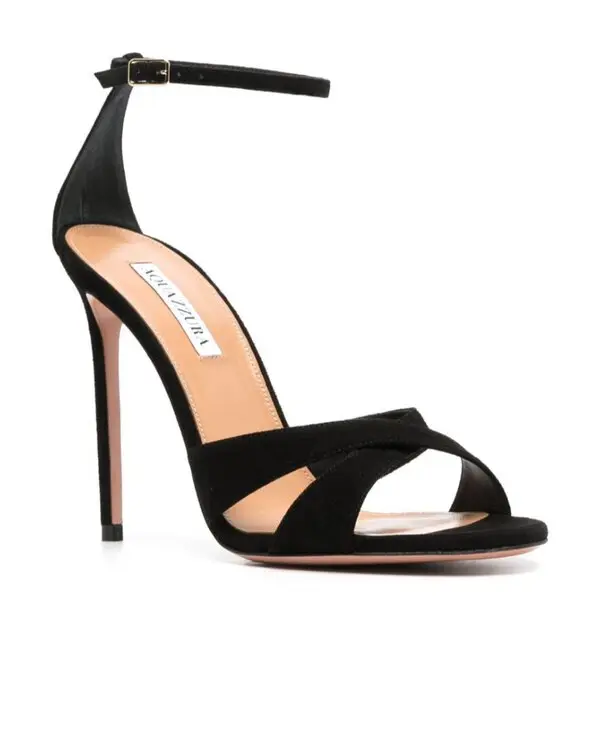 AQUAZZURA Divine 105mm Suede Sandals