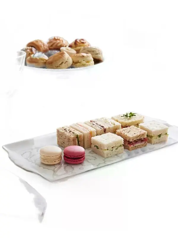 GINORI 1735 Agrifoglio Holly-print Tray - White