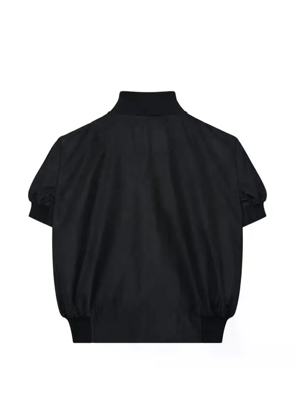 MELITTA BAUMEISTER Short-sleeve Bomber Jacket - Black