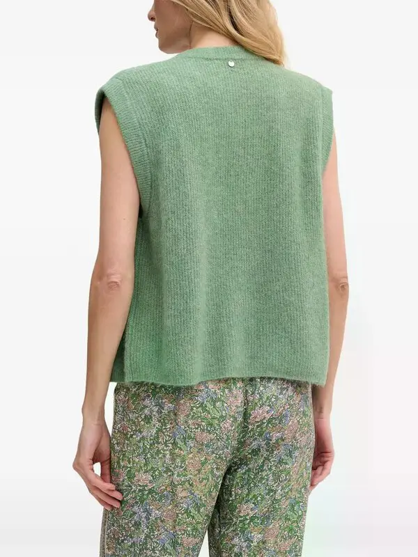 MOS MOSH Mmthora Ribbed-trim Knit Vest