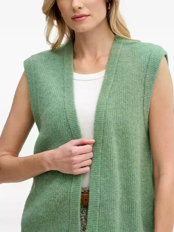 MOS MOSH Mmthora Ribbed-trim Knit Vest