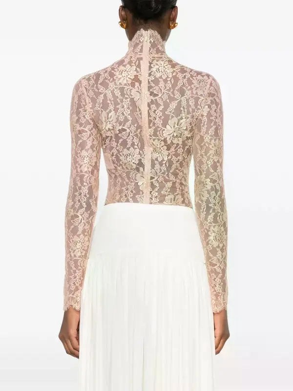 Valentino Garavani Floral-lace Bodysuit - Neutrals