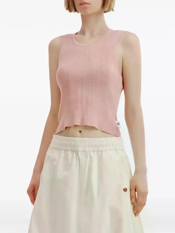CHOCOOLATE Cable Knit Cardigan And Tank Top Set