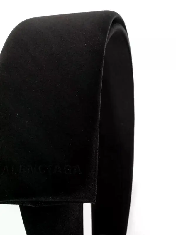 Balenciaga Logo-embroidered Satin-finish Headband
