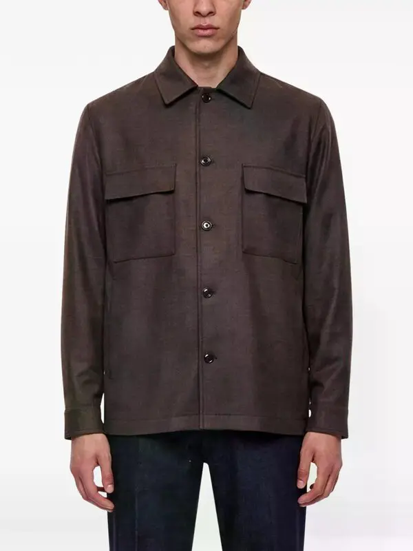 BRIGLIA 1949 Button-up Pocket-detail Jacket