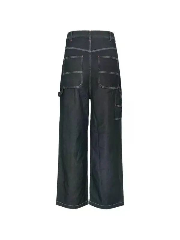 Comme Des Garçons Contrast-stitch Carpenter Pants