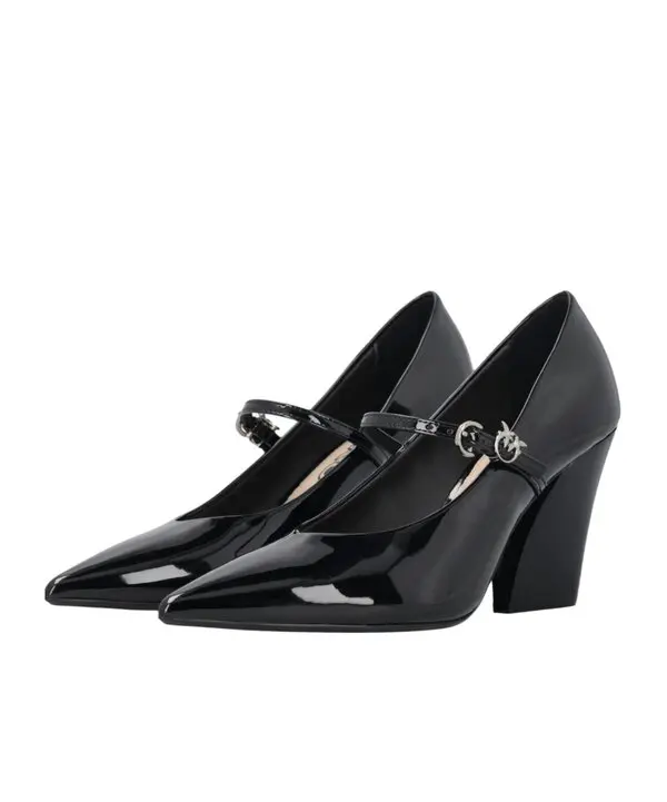 Pinko 80mm Pointed-toe Buckle Pumps