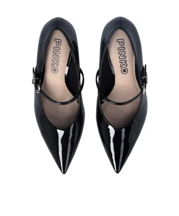 Pinko 80mm Pointed-toe Buckle Pumps