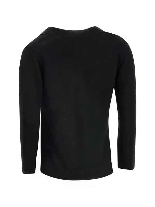 Iceberg Logo Embroidered V-neck Sweater