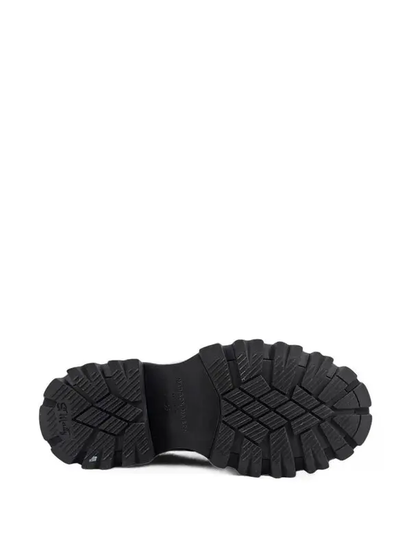 MADISON MAISON Shearling-lined Buckle-strap Leather Boots - Black