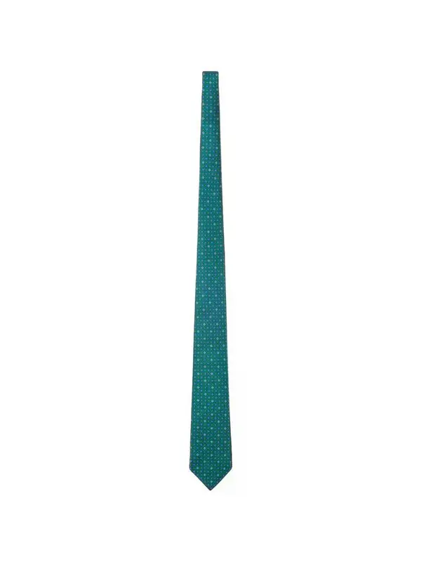 Kiton Geometric-print Silk Tie
