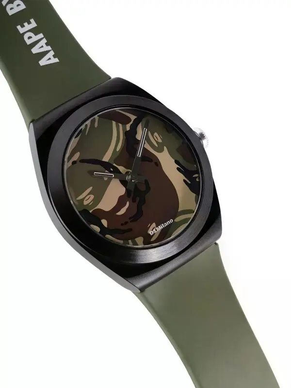 D1 MILANO Polycarbon Aape 34mm Watch With Camouflage Dial