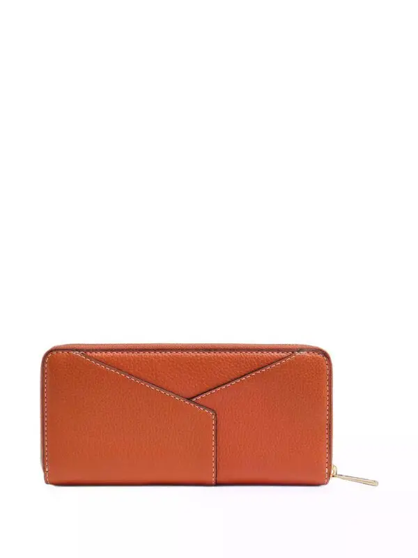 LANCEL Enveloppe Grained Leather Wallet