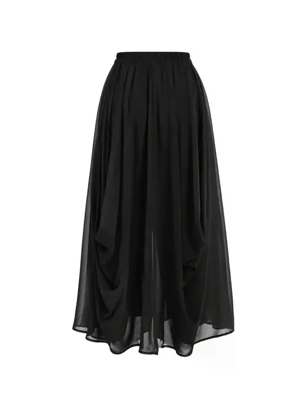 LA HAINE INSIDE US Draped Maxi Skirt