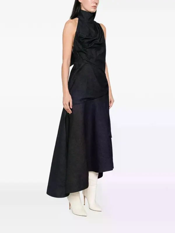 Zimmermann Halterneck Draped-detail Maxi Dress