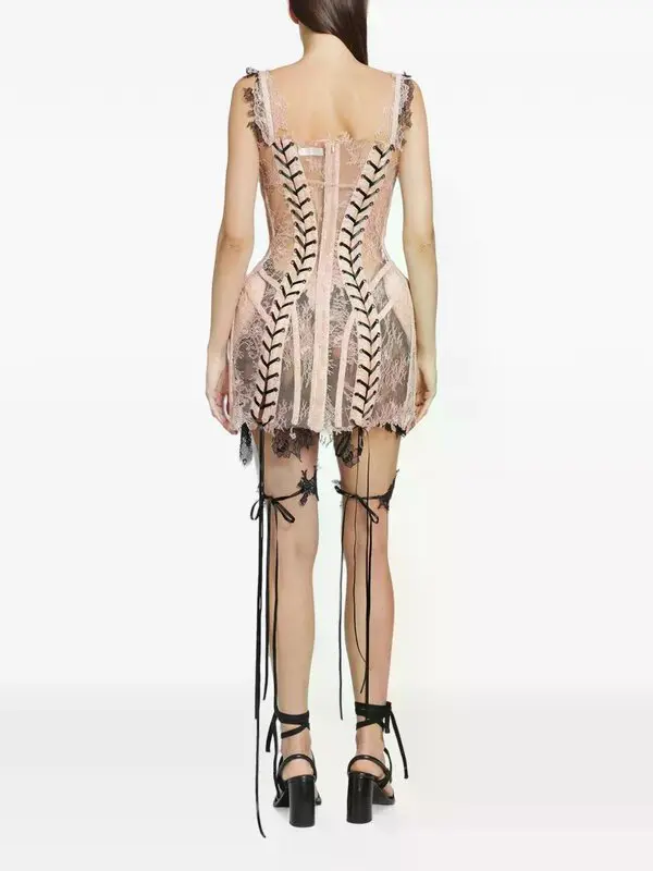 DREAMING ELI Corset Lace Mini Dress
