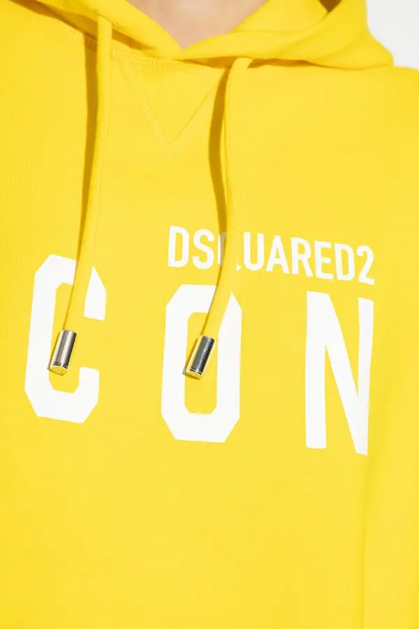 Dsquared2 Logo Printed Drawstring Hoodie