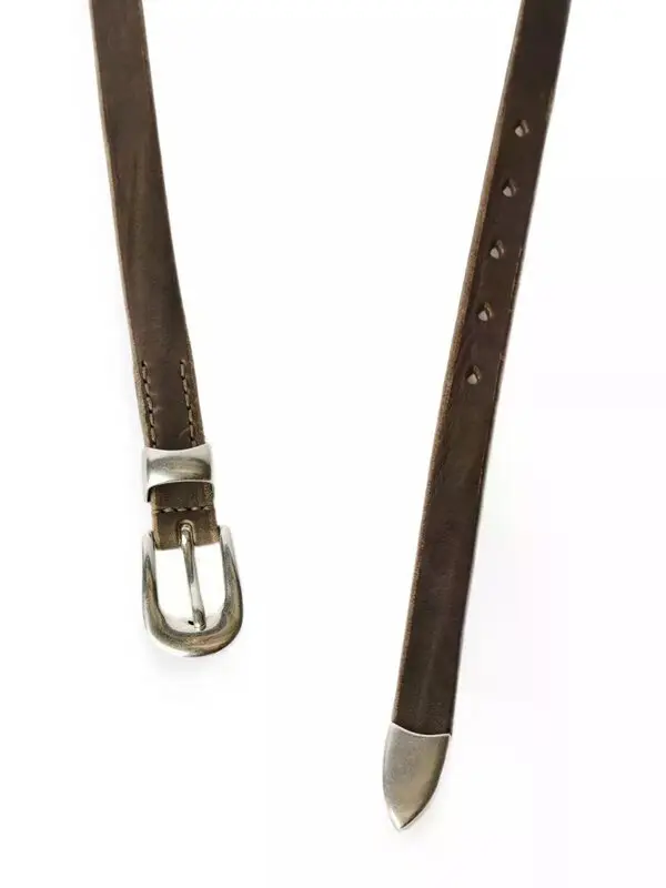 Our Legacy Buckle-fastening Leather Belt - Brown