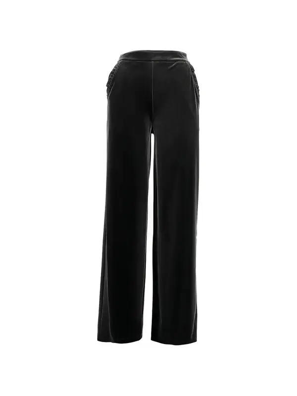 Emporio Armani Velvet Wide Leg Trousers