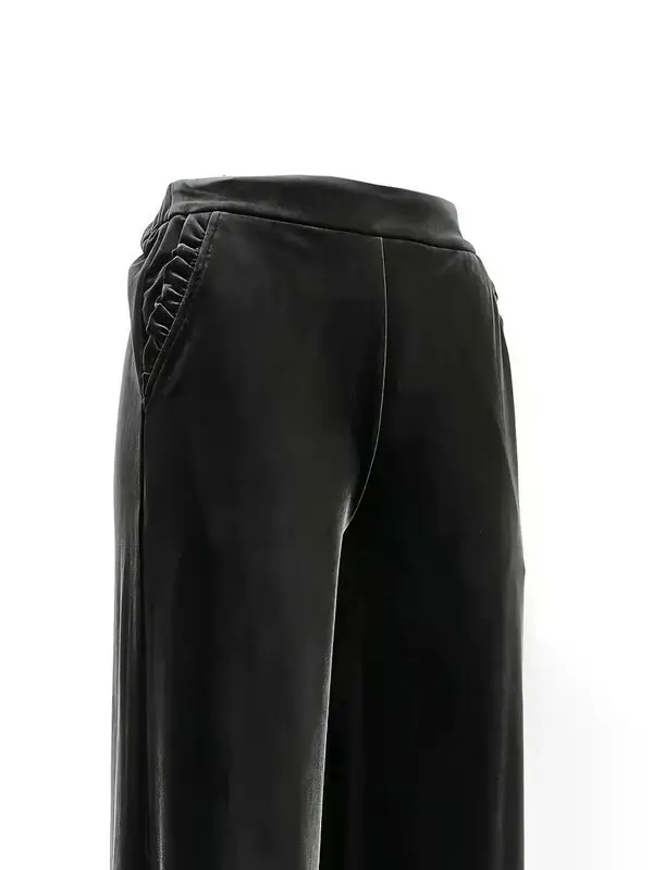 Emporio Armani Velvet Wide Leg Trousers