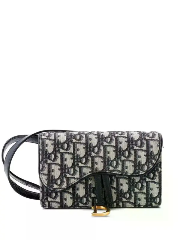 Dior Saddle Rectangular Oblique Canvas Belt Bag