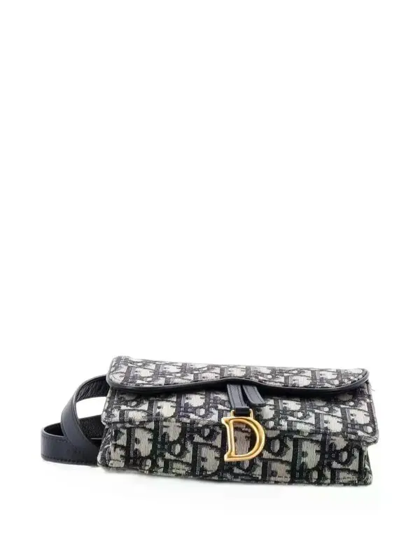 Dior Saddle Rectangular Oblique Canvas Belt Bag