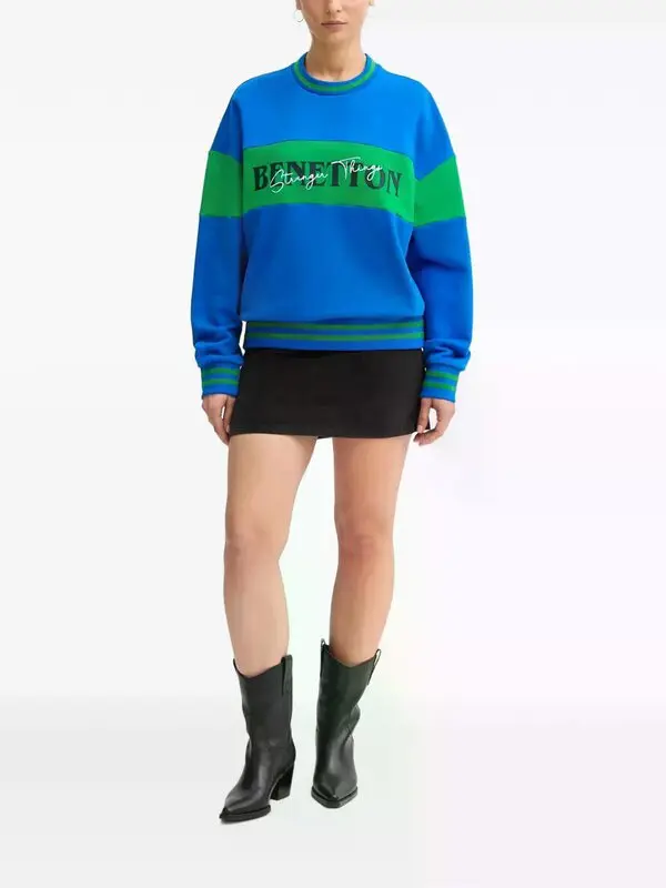 BENETTON Stranger Things" Color-block Sweatshirt