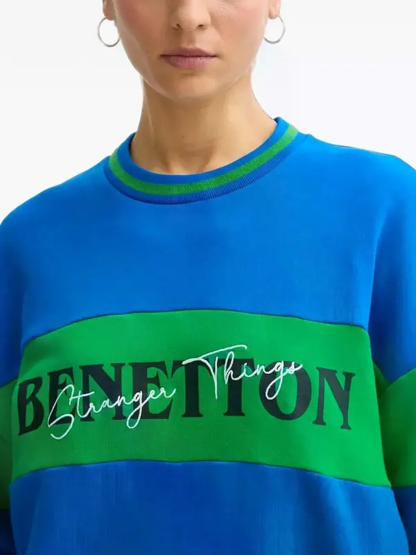 BENETTON Stranger Things" Color-block Sweatshirt