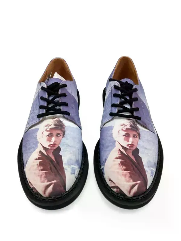 Undercover Graphic Print Lace-up Derby Shoes