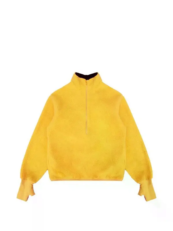 ENTIRE STUDIOS Fleece Half-zip Sweater - Yellow