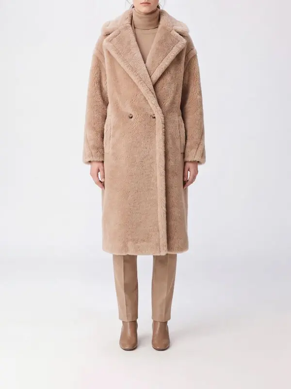 Max Mara Double Breasted Coat - Brown